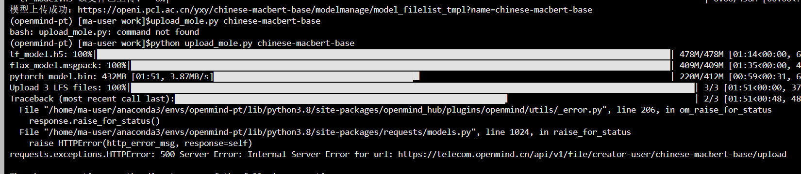 #323 - 【第二周】任务1:基于openMind跑通chinese-macbert-base - openmind - OpenI - 启智AI开源社区提供普惠算力！